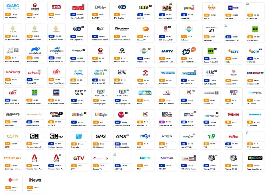 channel joy value dan joy pro | Paket First Media